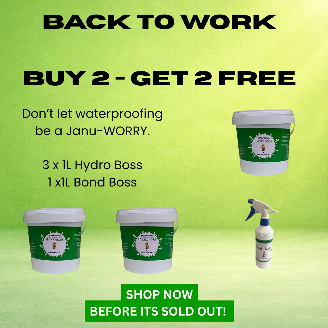 HydroBoss™ – Waterproofing Sealing Agent (2L + 2L FREE ) – Bond Boss
