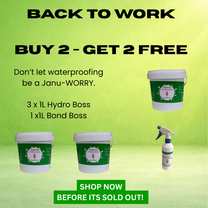HydroBoss™ – Waterproofing Sealing Agent (2L + 2L FREE ) – Bond Boss